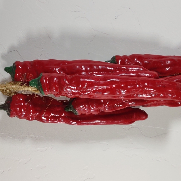 handcrafted | Accents | Ceramic Red Chili Pepper Strand | Poshmark